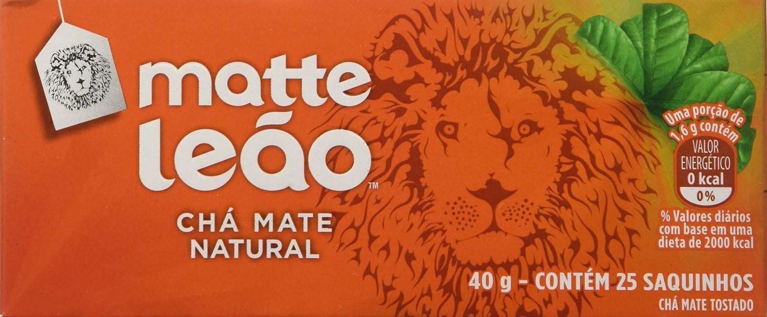 Amazon.com : Leao - Mate Brazilian Tea Cha Matte - 40g, 25 Satches ...