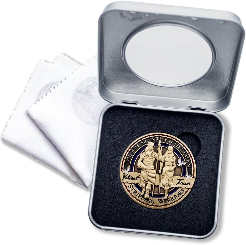Amazon.com: Armor Coin & Emblem - Army of Helaman LDS Challenge Coin ...