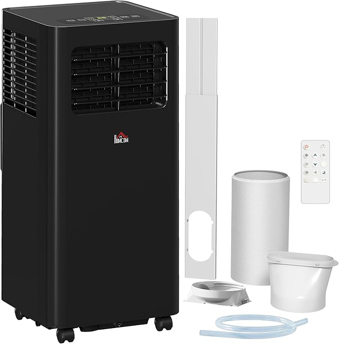 Amazon.com: HOMCOM 8000 BTU Portable Air Conditioner for Rooms Up to ...
