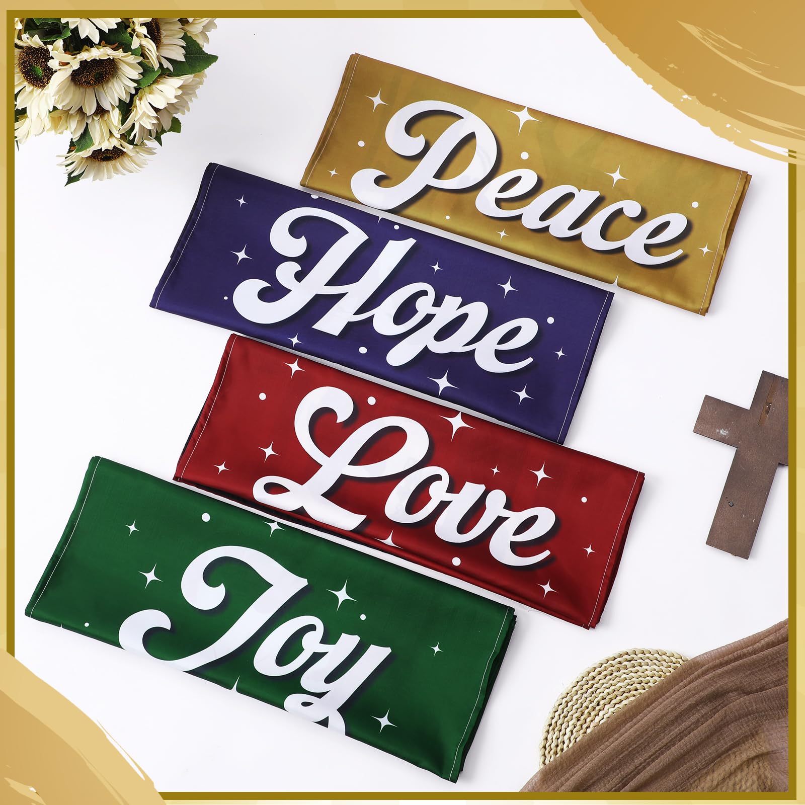 Snapklik.com : Hosuly 4 Pcs Church Banners For Sanctuary Wall Nativity ...