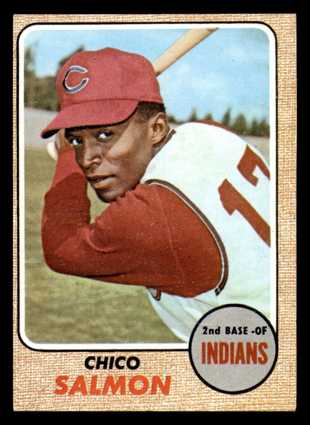 Amazon.com: 1968 Topps #318 Chico Salmon Excellent+ Indians ...