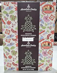 Amazon.com: Honolulu Premium Shortbread Varity Cookies Gift Box 16.2oz ...
