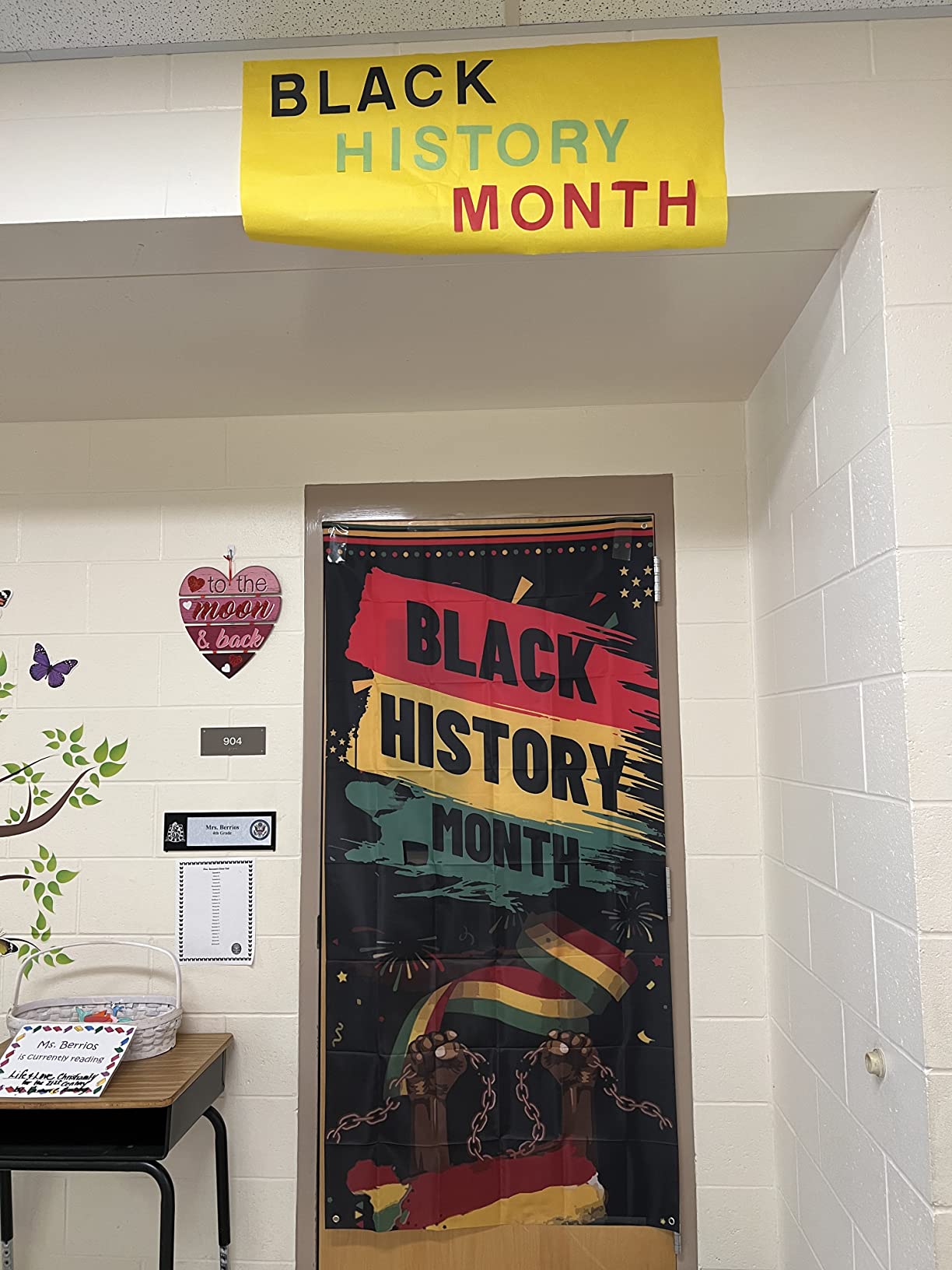 Amazon.com: Black History Month Door Cover Banner Flag Decorations ...