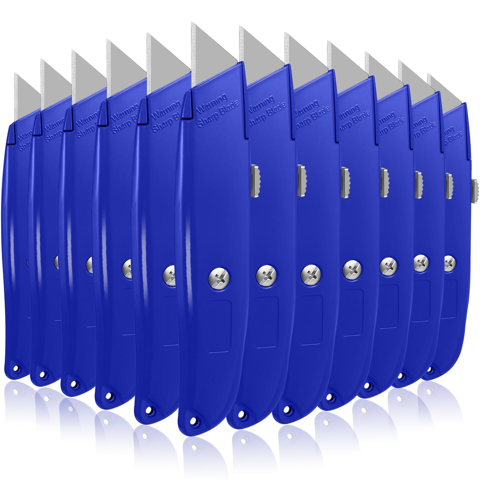 Lasnten 12 Pcs Box Cutter Bulk Retractable Utility Knife Heavy Duty ...