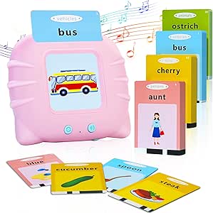 Amazon.com: 196 Words Talking Flash Cards Toys for Ages 4, Alphabet ...