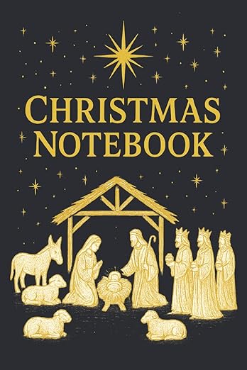 Christmas Nativity Notebook: Nativity Notebook – a 6x9 journal with 100 ...