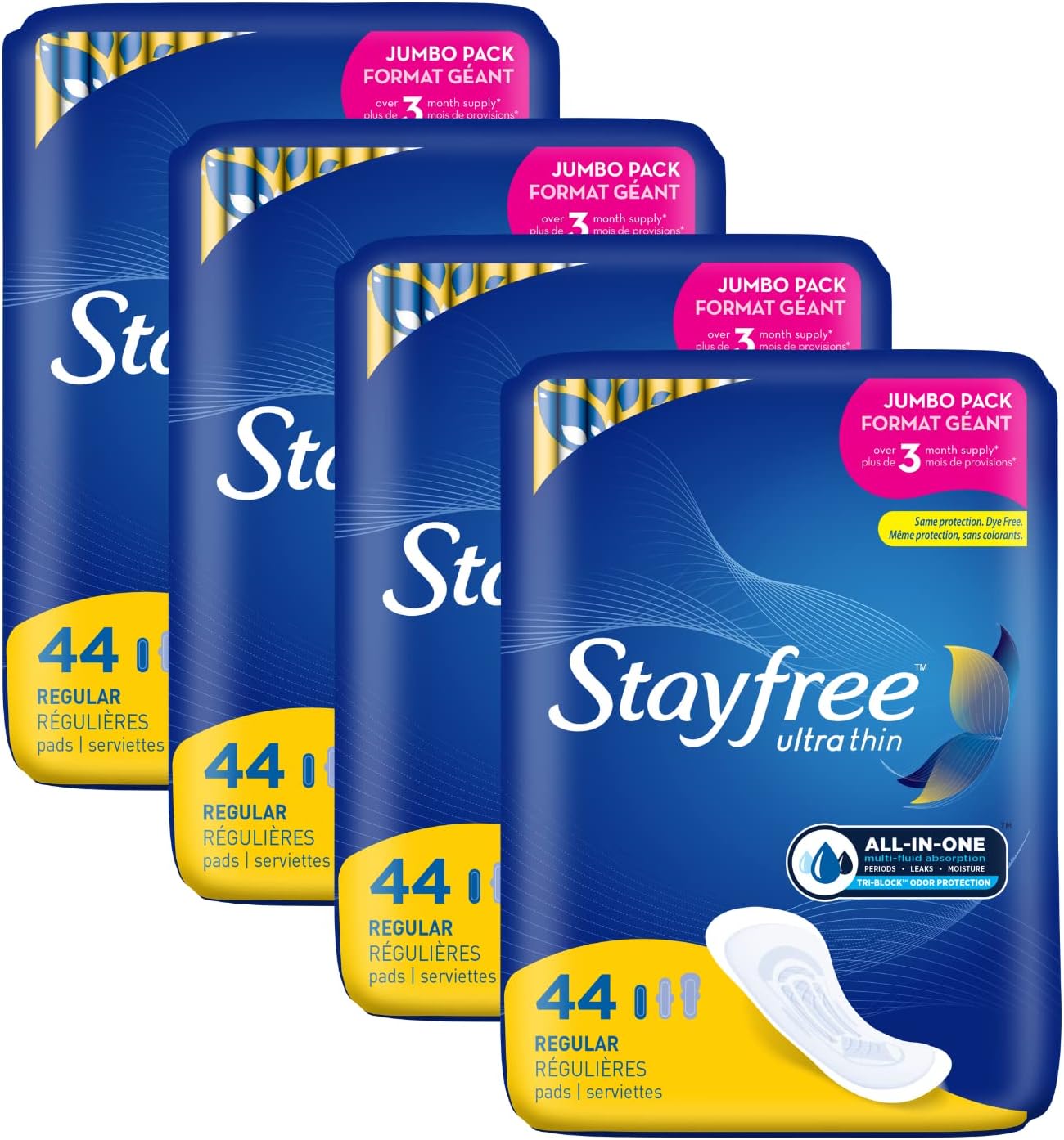 Amazon.com: Stayfree Ultra Thin Regular Pads For Women, Wingless ...