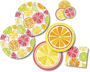 Amazon.com: Pink Lemonade Party Tableware for Fruit Birthday Supplies ...