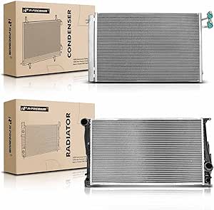 Amazon.com: A-Premium Coolant Radiator & A/C Condenser Cooling Kit ...