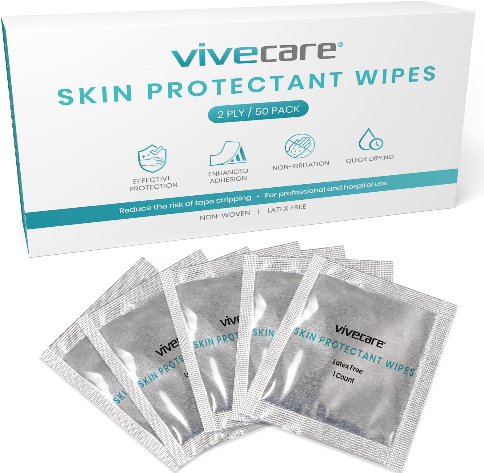 Amazon.com: Carbou Skin Barrier Wipes - 100Pcs Skin Prep Wipes - Skin ...