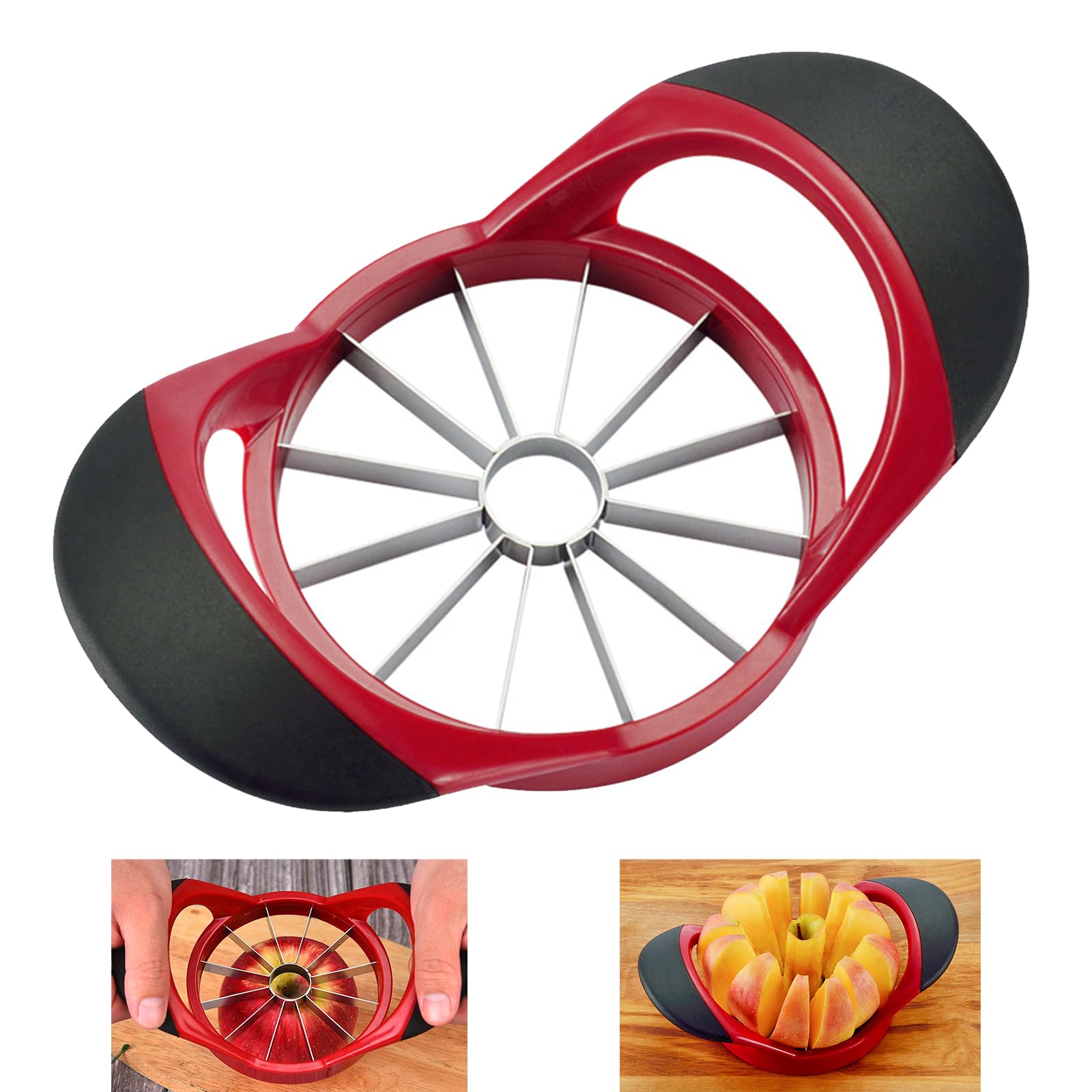 Amazon.com: 12-Slice Apple Cutter Slicer Time-Saving Stainless Steel ...