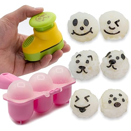 Amazon.com | NCYOEW Rice Ball Maker, Onigiri Shaper Mold Sushi Maker ...
