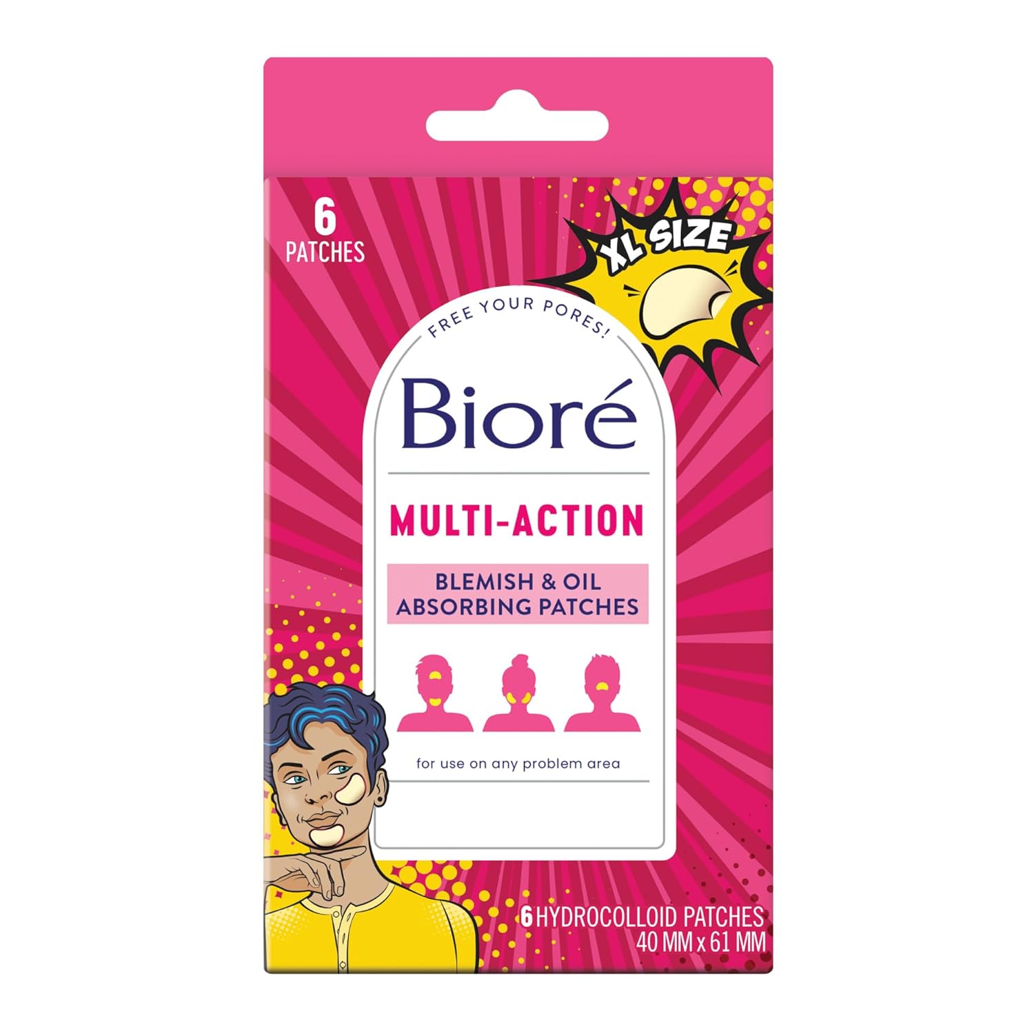 Amazon.com: Bioré Pimple Patch, Multi-Action X-Large Blemish and Oil ...