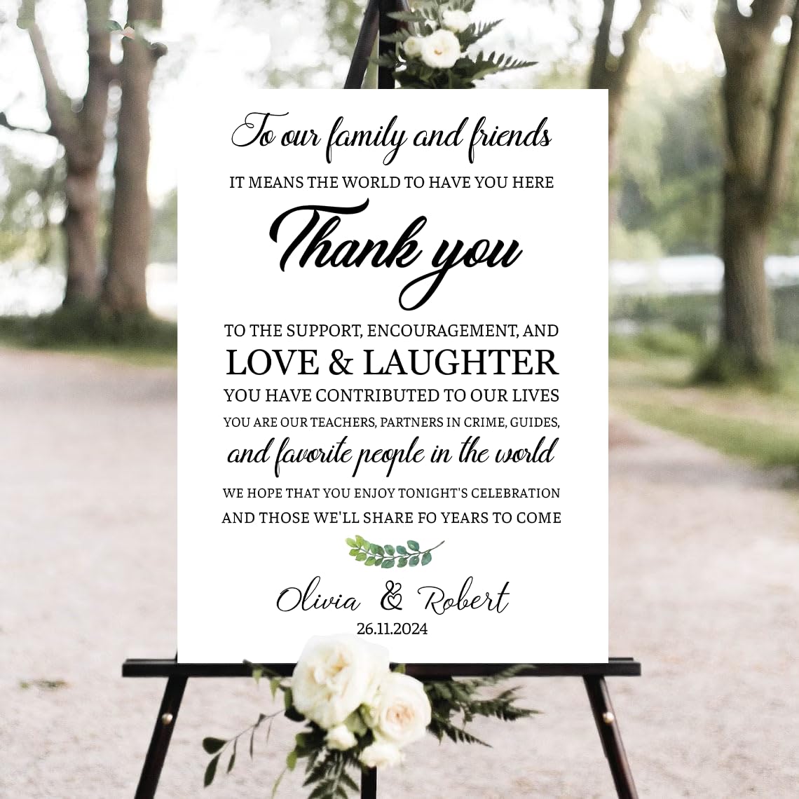 Wedding Program Thank You Messages