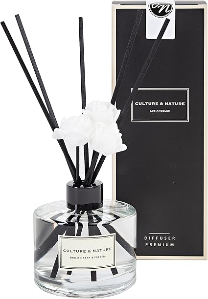 Amazon.com: CULTURE & NATURE Reed Diffuser Set 6.7oz (200ml) English ...