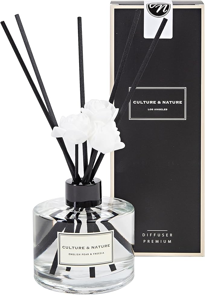 Amazon.com: CULTURE & NATURE Reed Diffuser Set 6.7oz (200ml) English ...