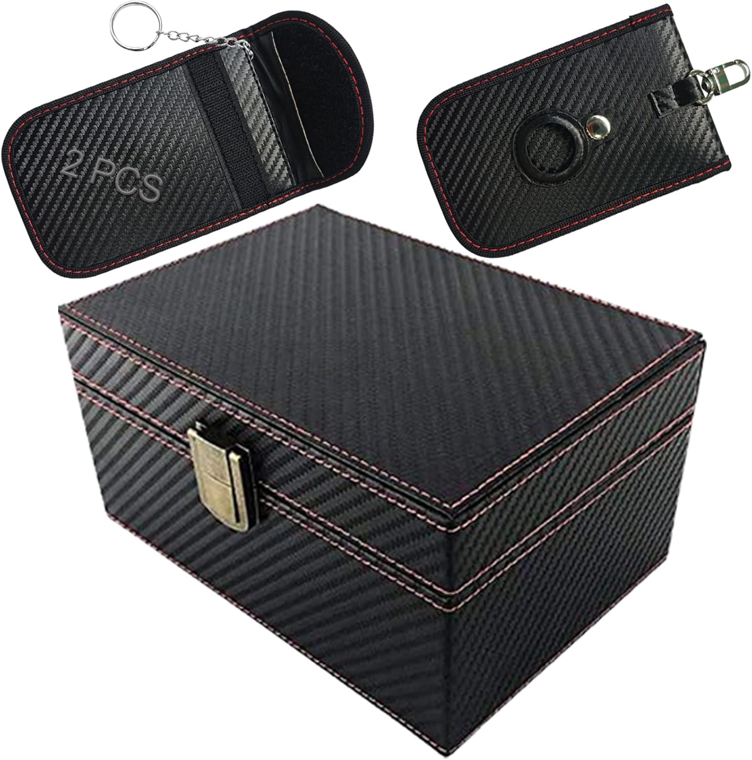 Amazon.com: Faraday Box for Car Keys and 2 Pcs Airtag Cover Faraday Bag ...