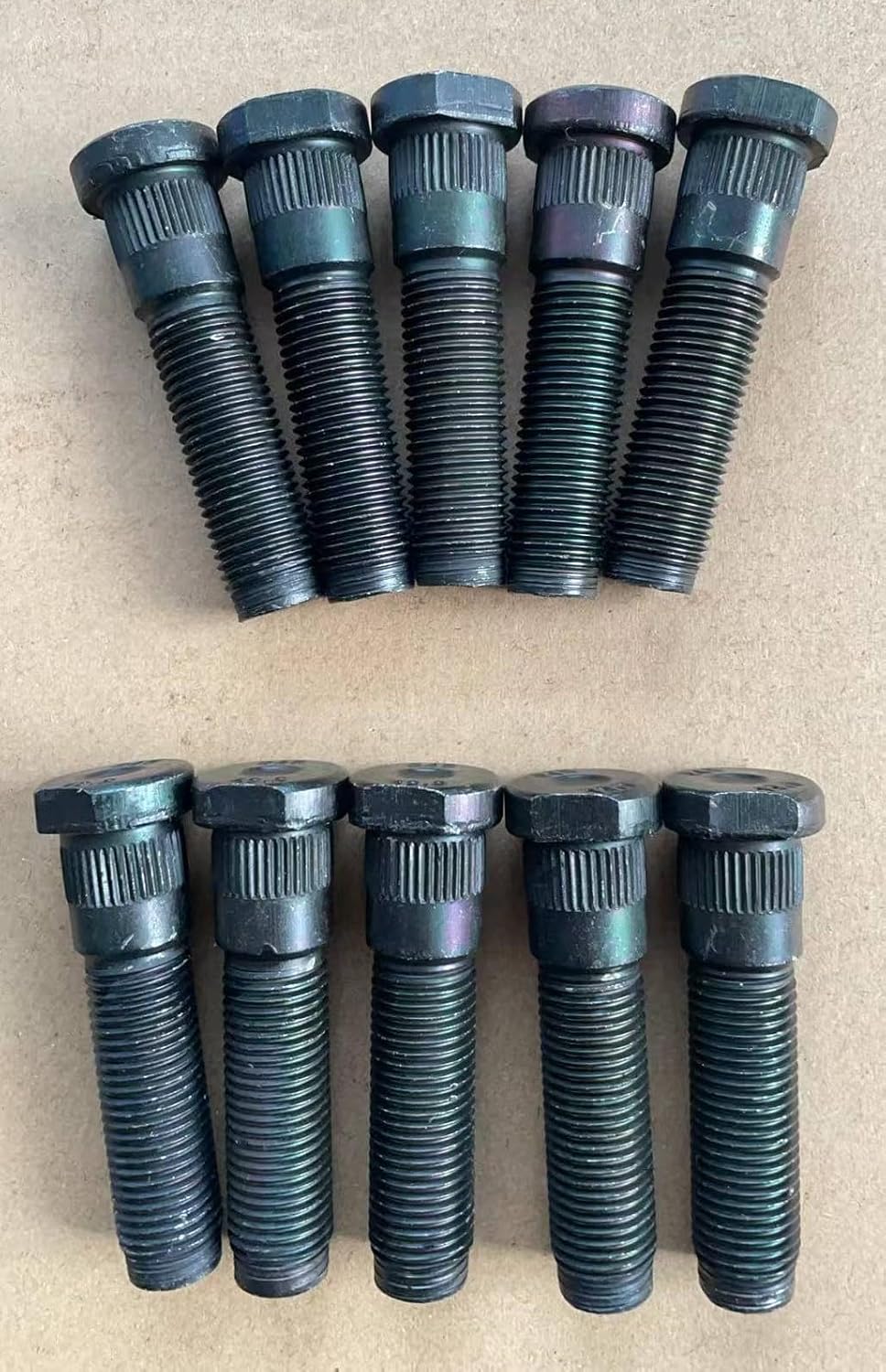 Amazon.com: 10PCS M14x1.50 Serrated Wheel Studs 6513245AA 15.8mm Knurl ...