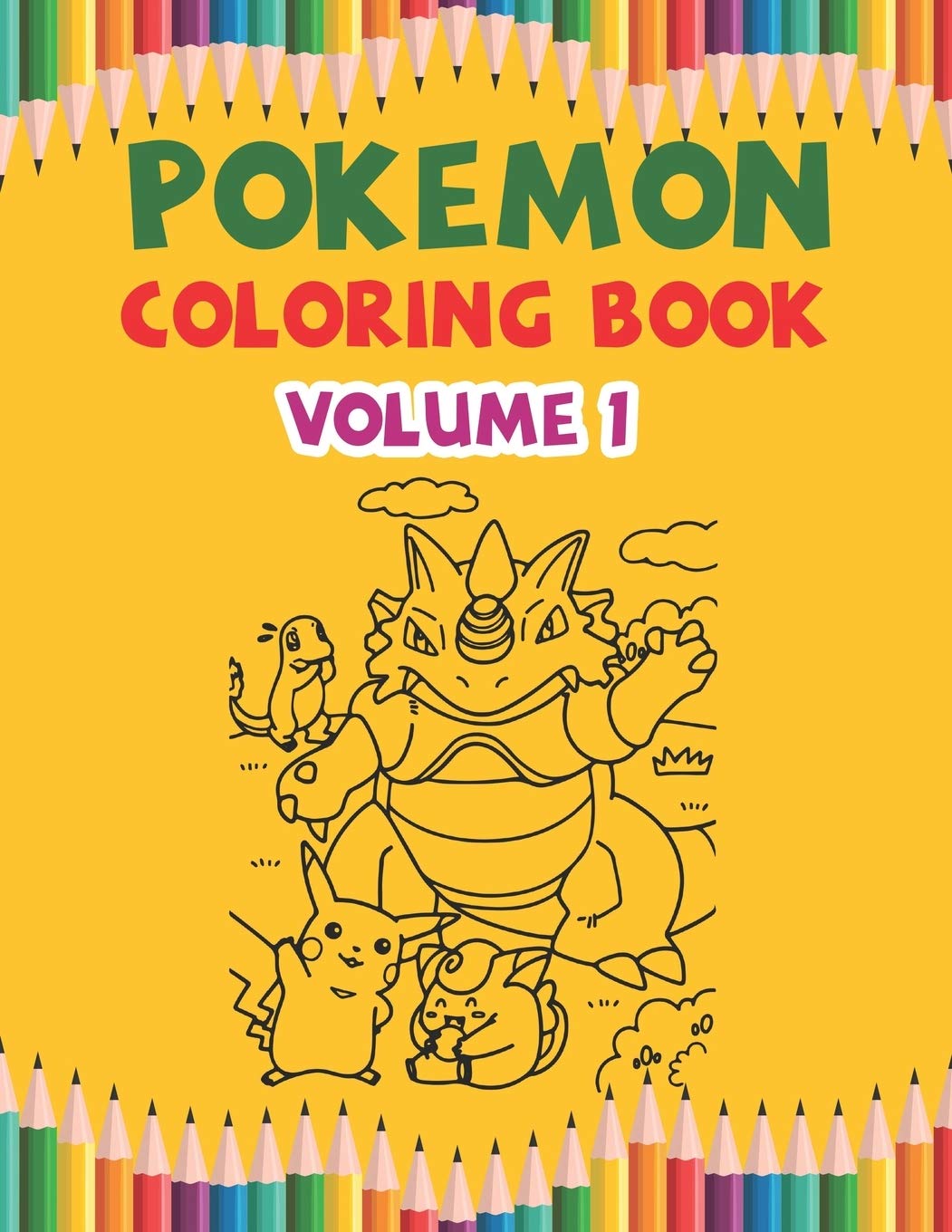Pokemon Coloring Book Valume 1 Pokemon Activity Book For Kids ...