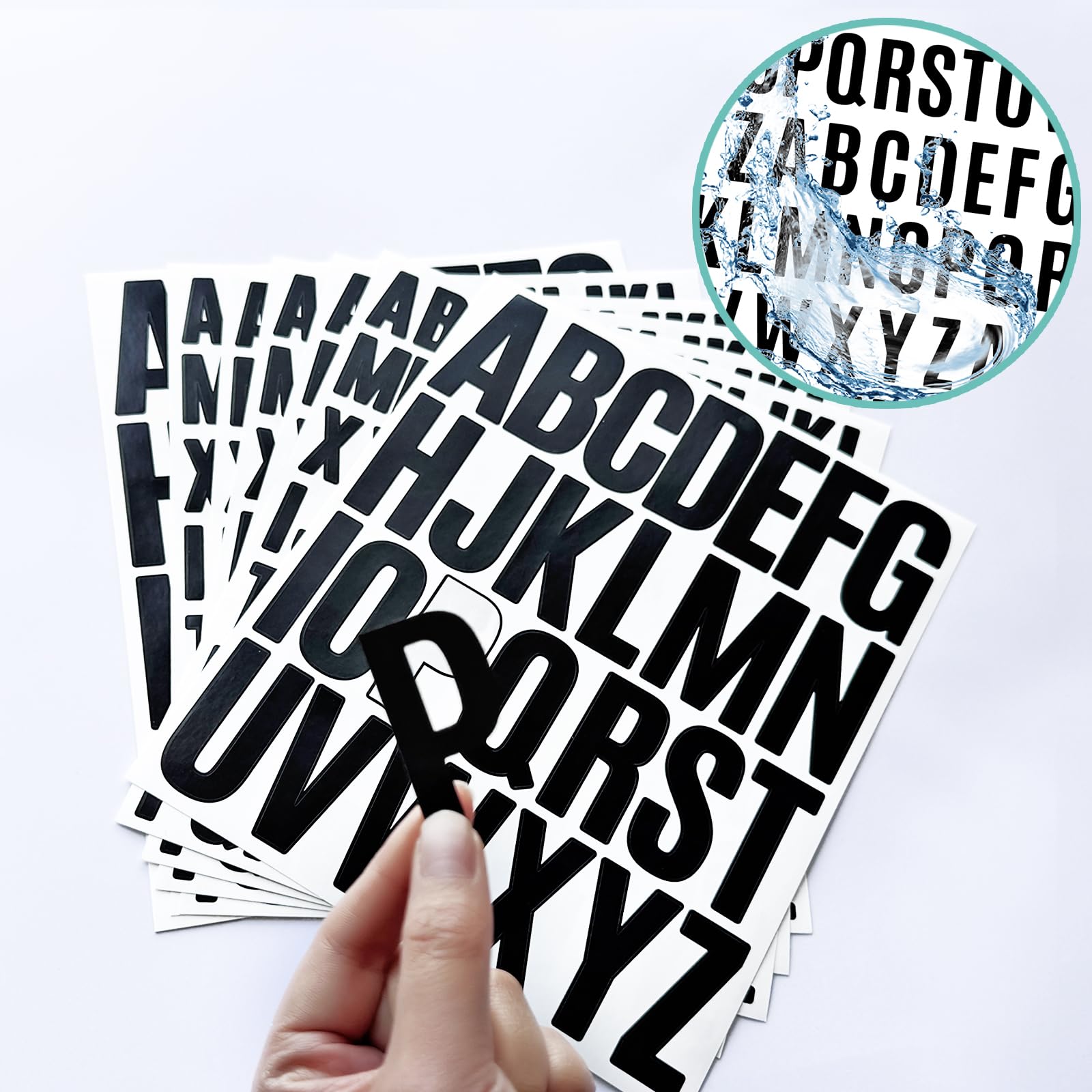 Snapklik.com : 650pcs Letter Stickers 15 Sheets 1+2Inch Alphabet ...
