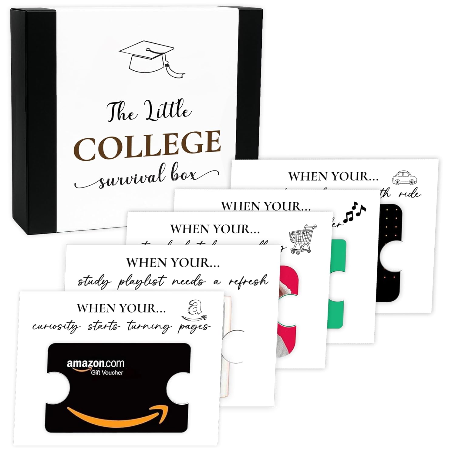 Amazon.com: The Little College Survival Kit Gift Cards Box, College ...