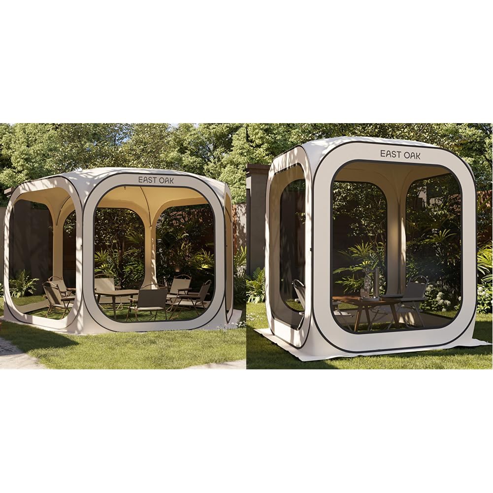 Amazon.com: EAST OAK Screen House Tent Pop-Up Portable Screen Room ...