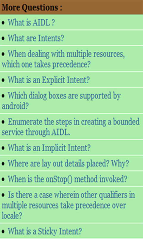Android Interview Questions and Answers:Amazon.com:Appstore for Android