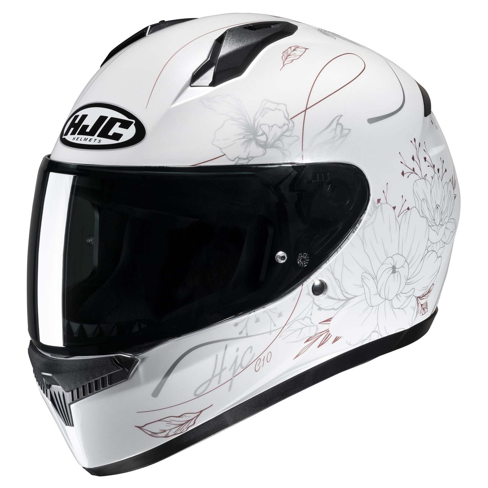 Amazon.com: HJC C10 EPIK Full Face Motorcycle Helmet with HJ-34P Pin ...