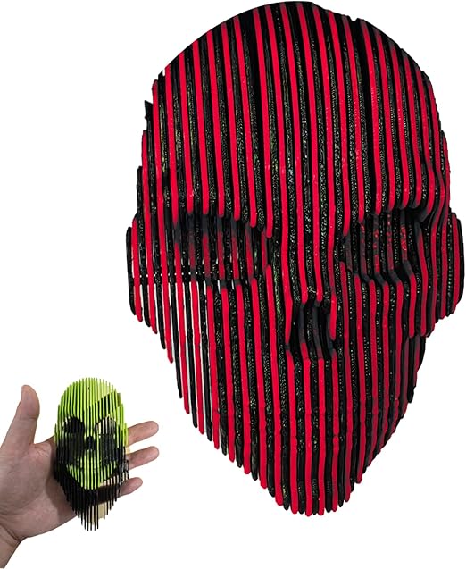 Amazon.com: Younixo 3D Printed Quantum Face Skull – Multicolor Quantum ...