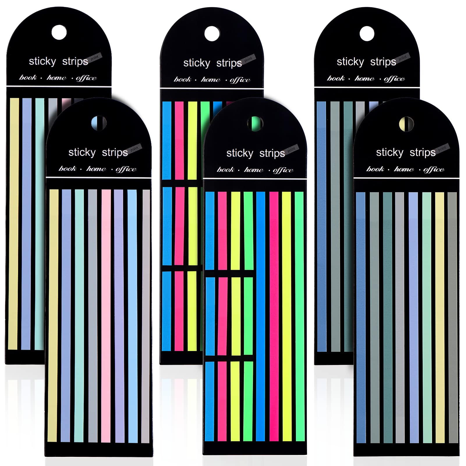 Snapklik.com : 1280Pcs Highlighter Tape, Transparent Sticky Long Page ...