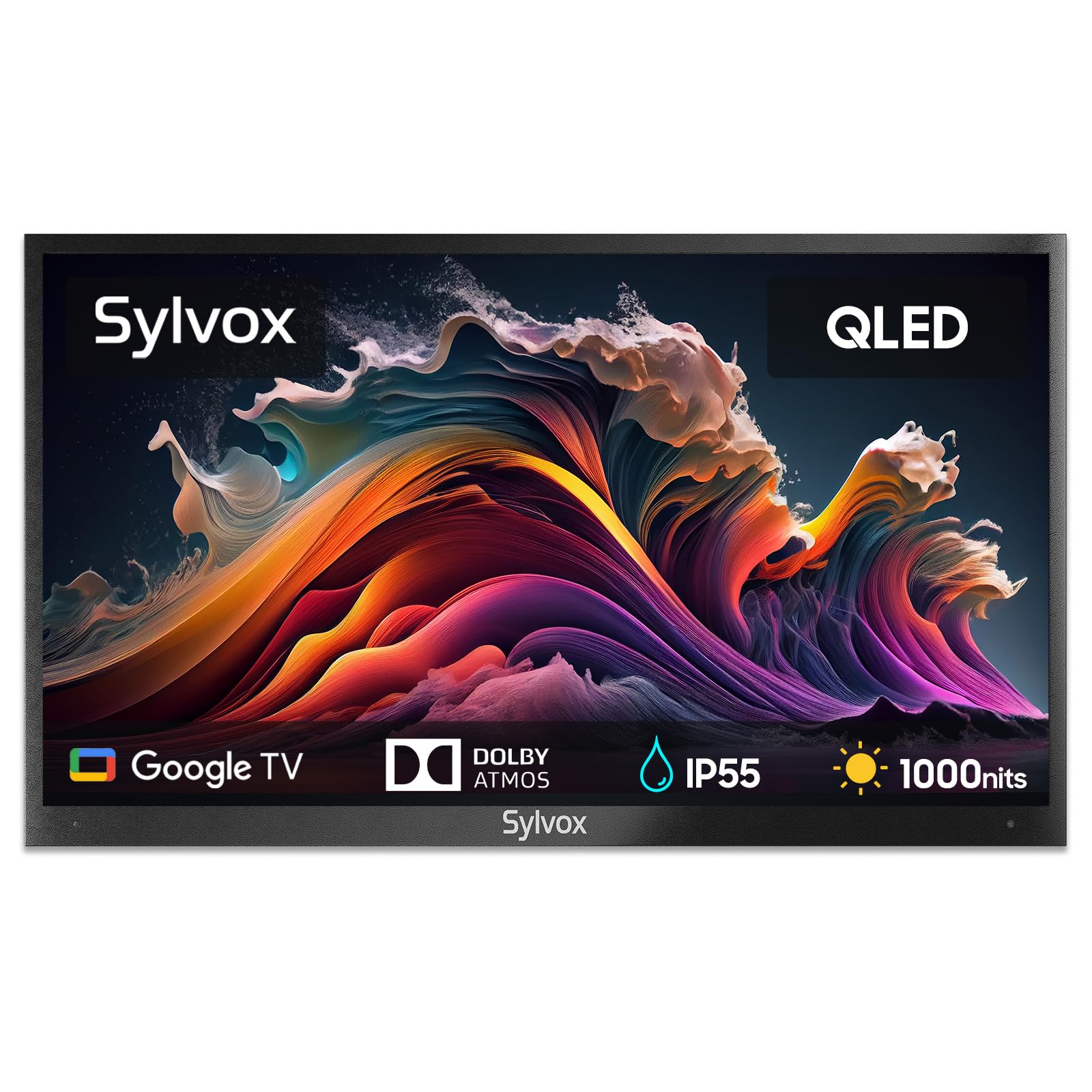 Amazon.com: SYLVOX Outdoor TV, 65'' QLED Smart TV, IP55 Waterproof ...