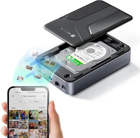 Amazon.com: Yottamaster 1 Bay NAS Storage for 2.5" SATA HDD/SSD, Quad ...