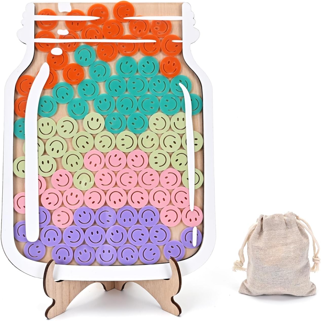 Amazon.com : Smiley Face Magnetic Reward Behavior Jar,Incentive Jar for ...