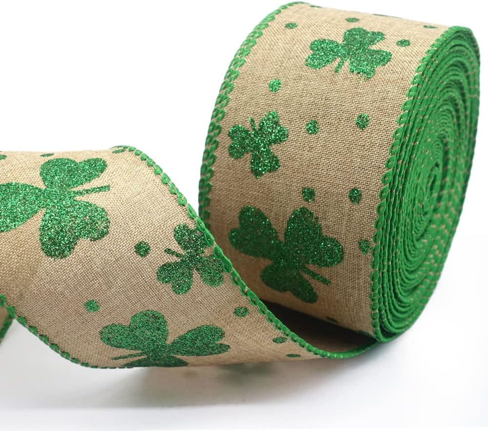 Amazon.com: Hying St. Patrick's Day Shamrock Ribbons for Gifts Wrapping ...