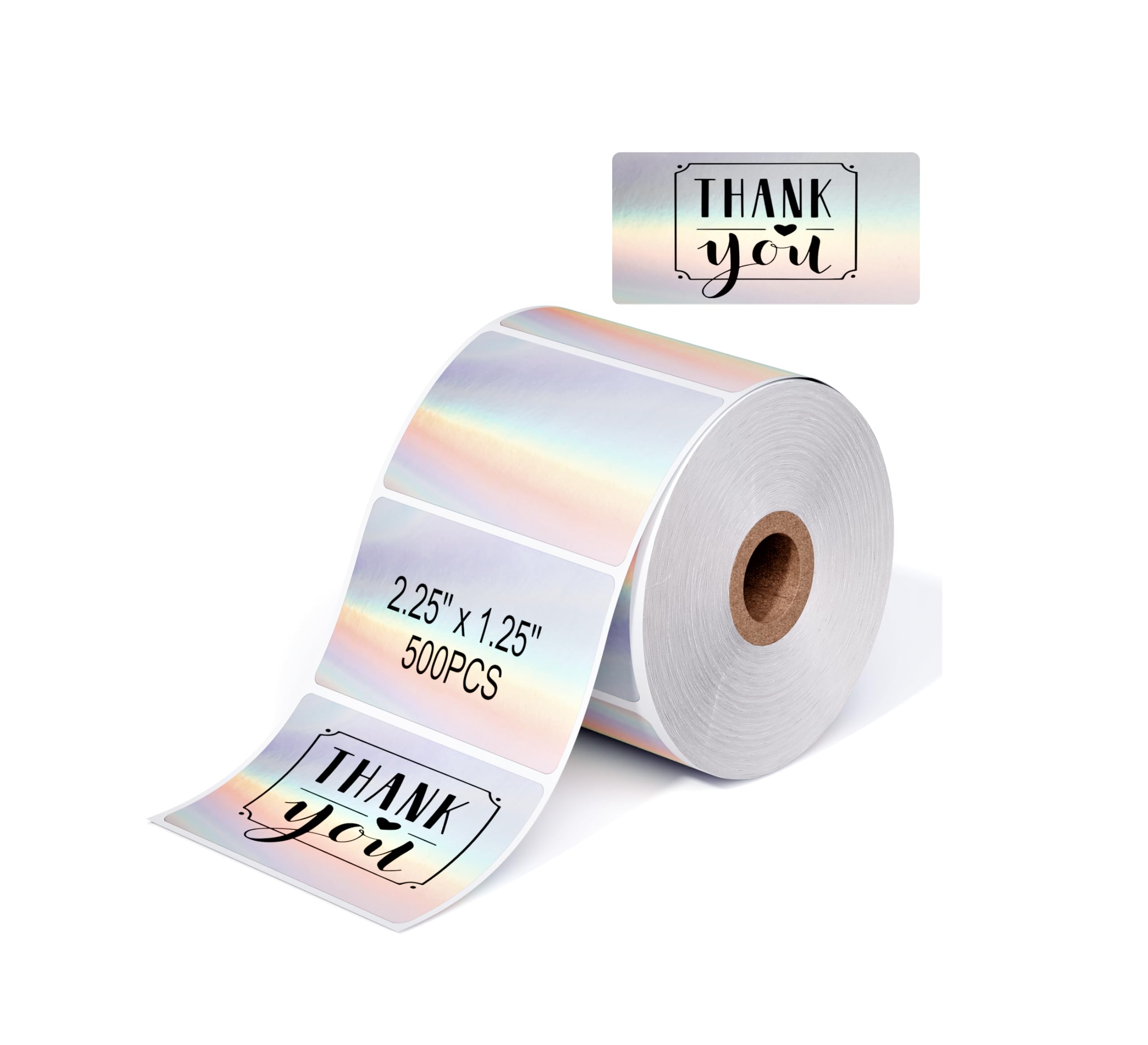 Snapklik.com : 225x125 Holographic Thermal Sticker Label, Self-Adhesive ...