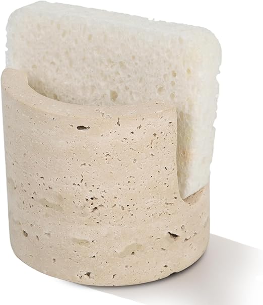 Amazon.com: Xanavydran Marble Travertine Sponge Holder for Kitchen ...