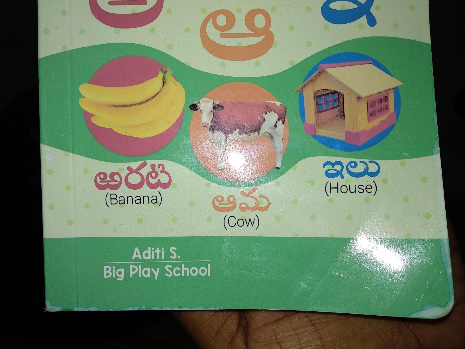 Learn Telugu Alphabets & Numbers: Colorful Pictures & English ...