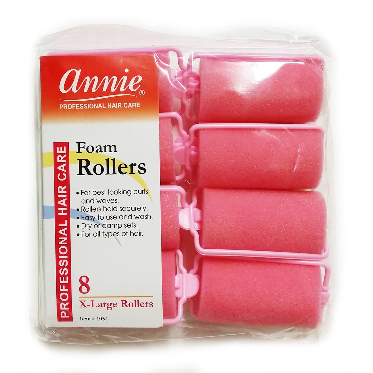 Amazon.com : Annie Foam Roller Size1 1/4" x 2 1/4" 8ct -1054 : Hair ...