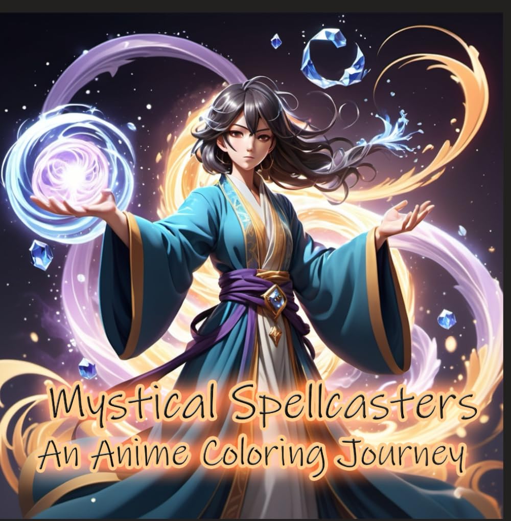 Amazon.com: Mystical Spellcasters: An Anime Coloring Journey ...