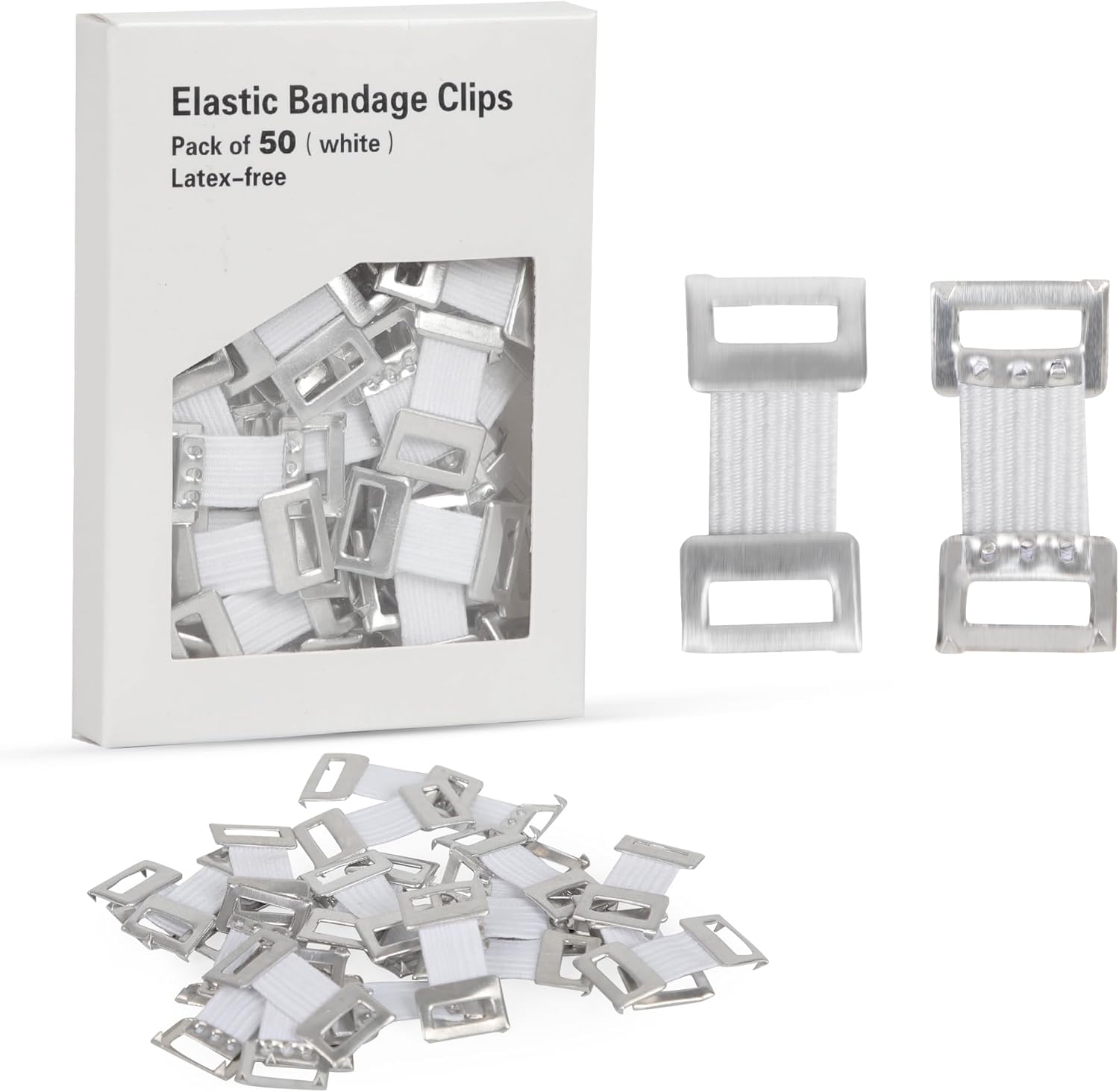 Amazon.com: ORIENTOOLS 50-Pack Elastic Bandage Clips, Stretch Bandage ...