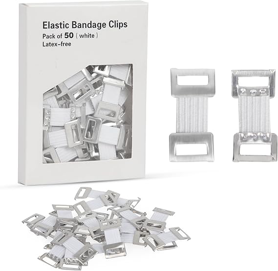 Amazon.com: ORIENTOOLS 50-Pack Elastic Bandage Clips, Stretch Bandage ...
