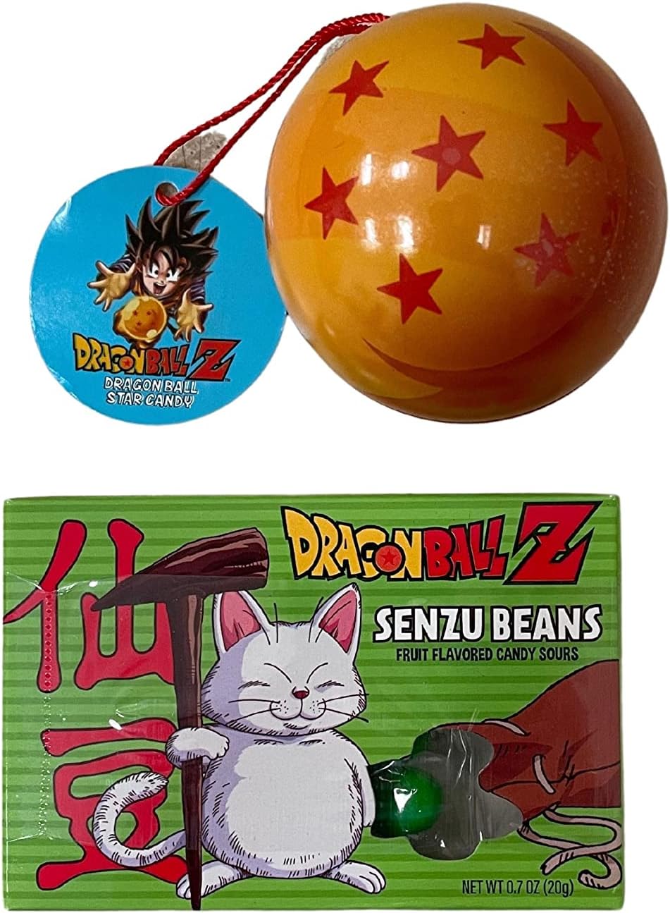 Amazon.com : DragonBall Z Gift Candy Star Candy and Senzu Beans (.7 oz ...