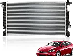 Amazon.com: Crossflow Radiator Compatible with 2013 2014 2015 2016 Dart Premium MT Radiator ...