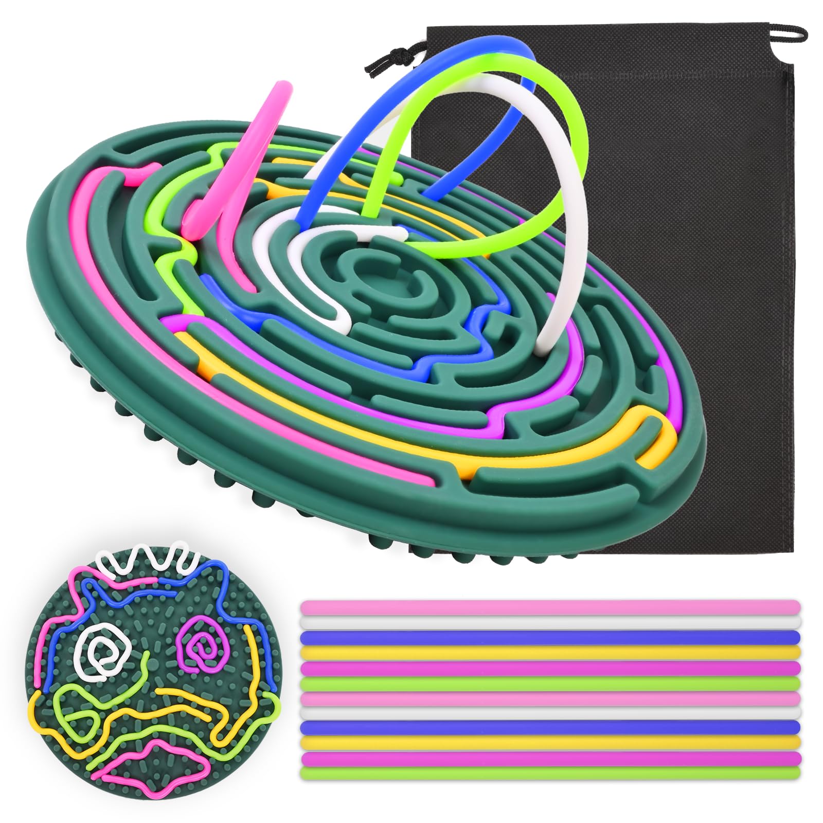 Amazon.com: Sensory Activity Board Silicone Fidget Toy for Kids ...