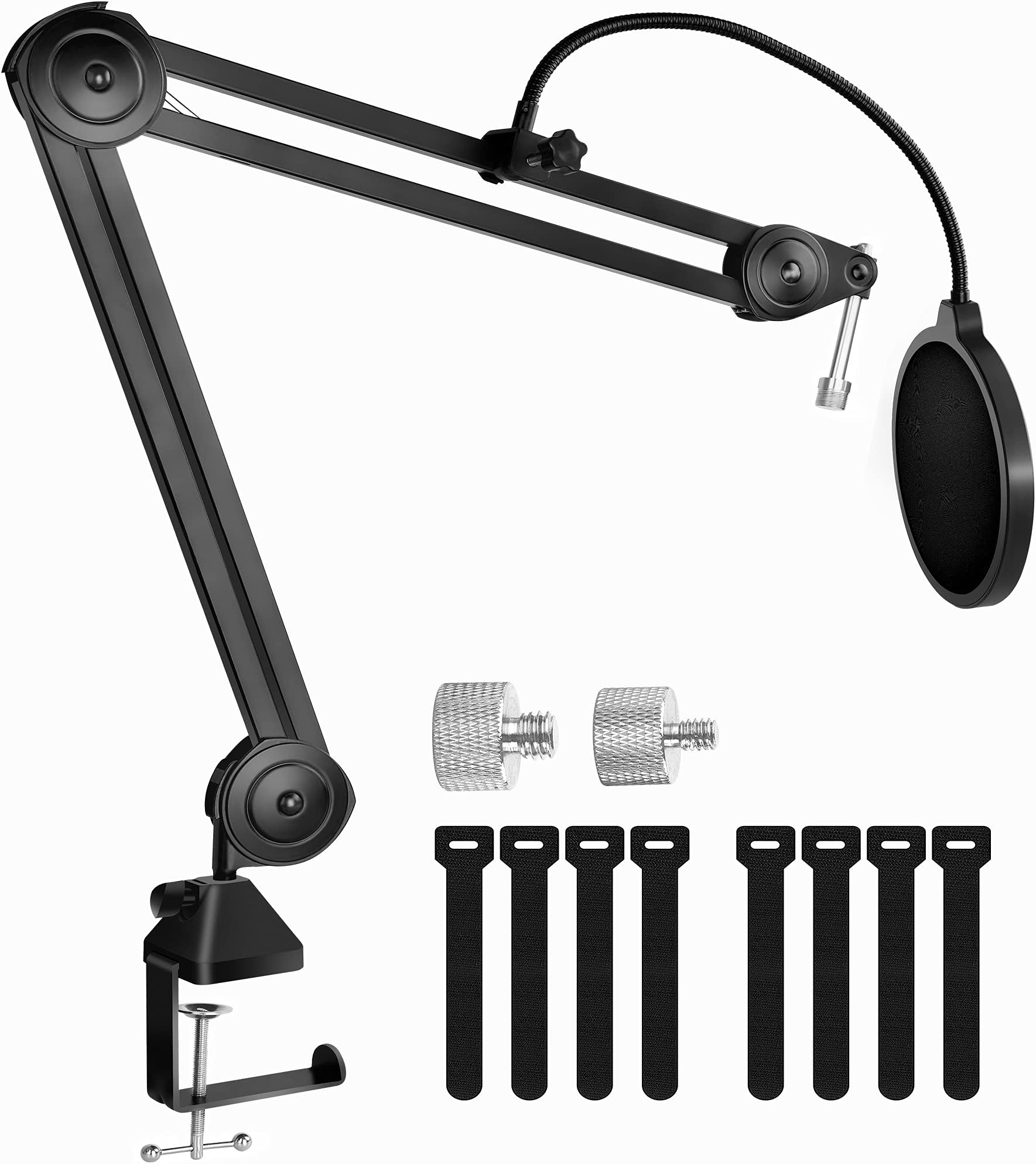 Amazon.com: eWonLife Mic Boom Arm Stand, Overhead Microphone Arm Desk ...