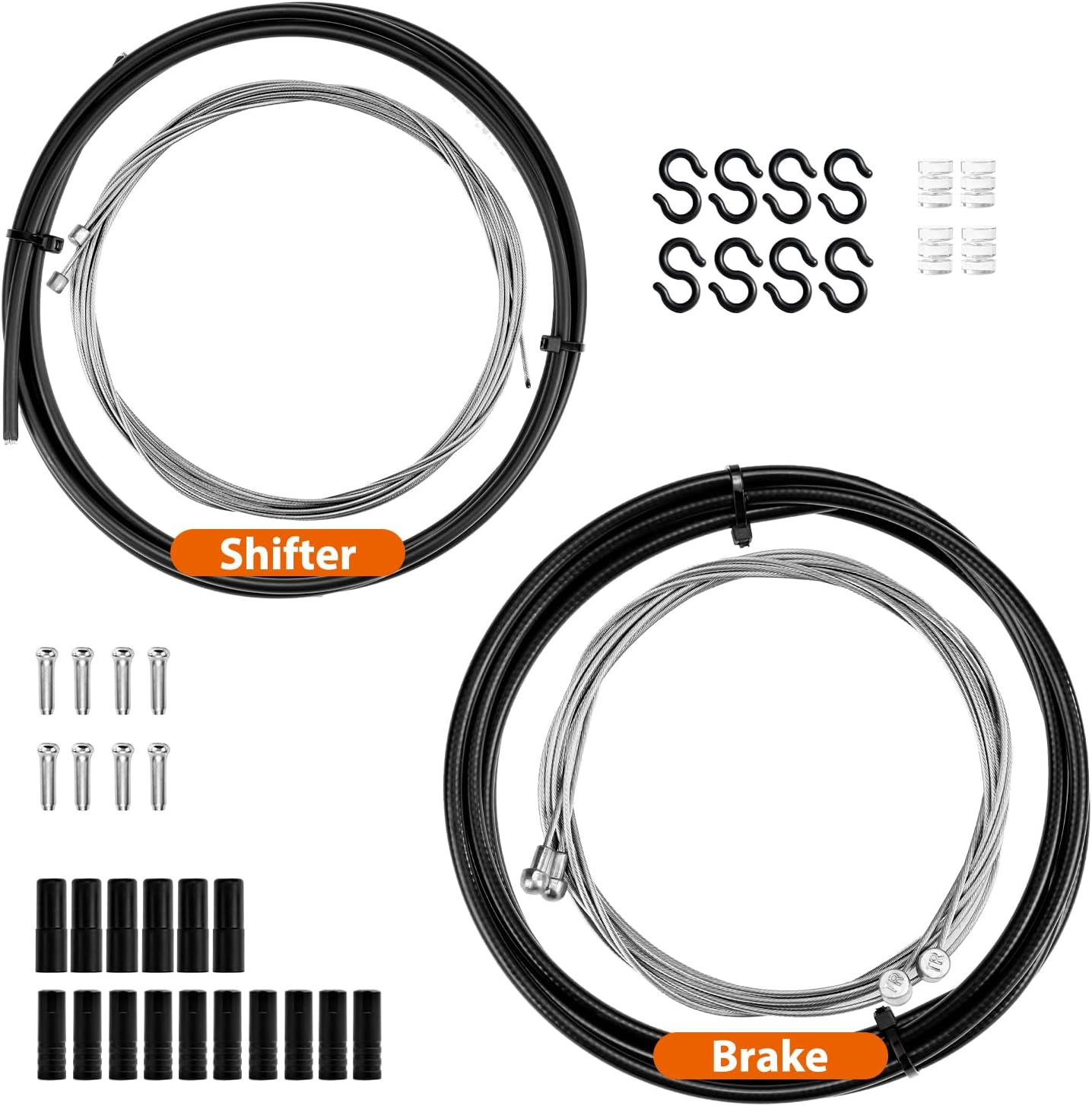 Amazon.com : Goldomt Universal Bicycle Cable Kit – Brake & Shift ...