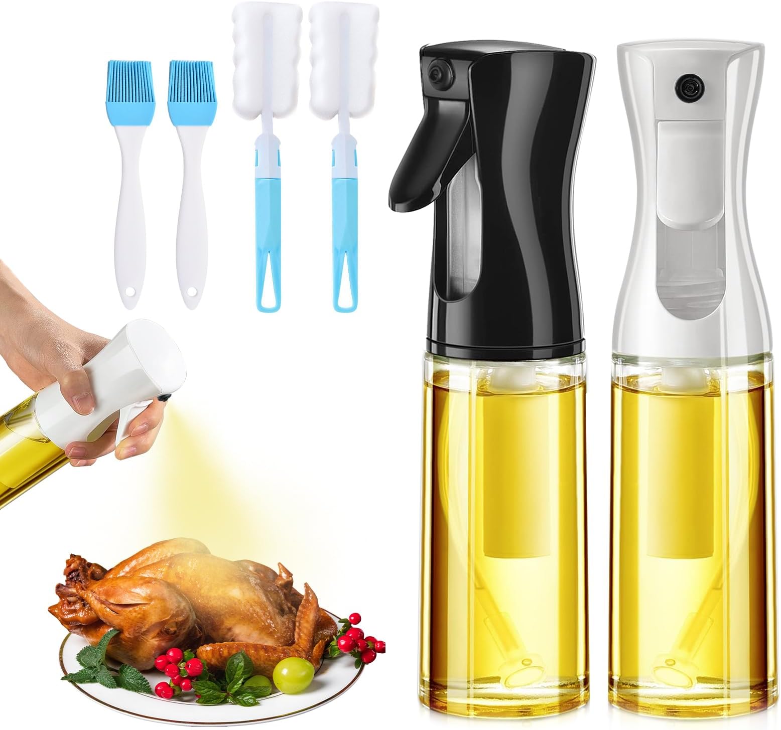 Amazon.com: royaomis Oil Sprayer For Cooking, Olive Oil Spray Bottle ...