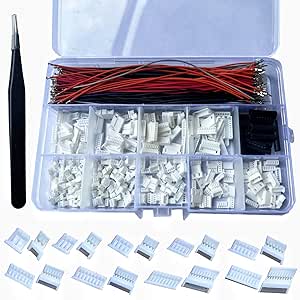 Amazon.com: JST MX 1.25MM Connector Kit with 28 AWG Premium Pre-Crimped Cable, 2/3/4/5/6/7/8/9 ...