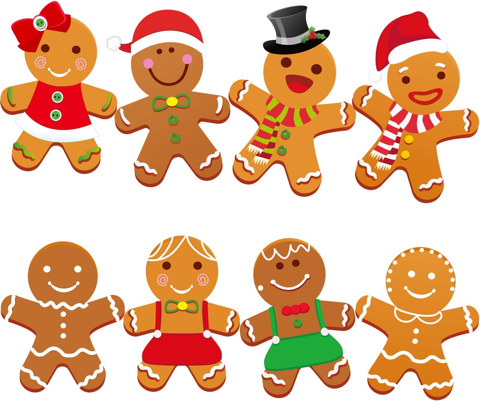 Amazon.com: Decorative Mini Gingerbread Cutouts Pack of 6: Home & Kitchen
