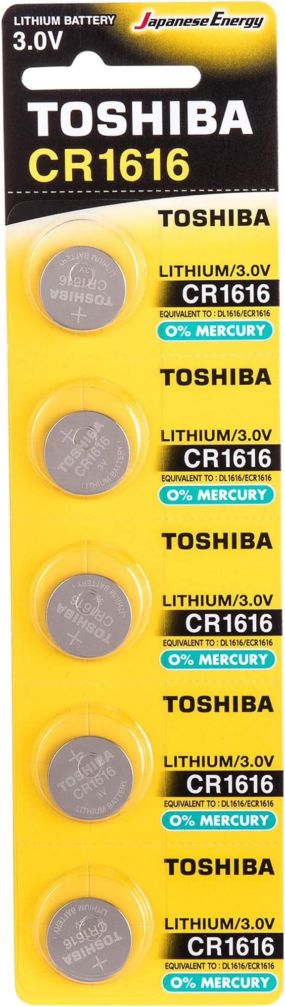 Amazon.com: Energizer 1616 Lithium Coin Battery, 1 Pack : Health ...